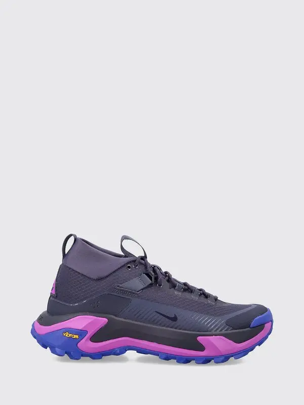 Nike Zegama High-top Hiking Sneakers With Vibram Sole - Gridiron/vivid Purple/racer Blue