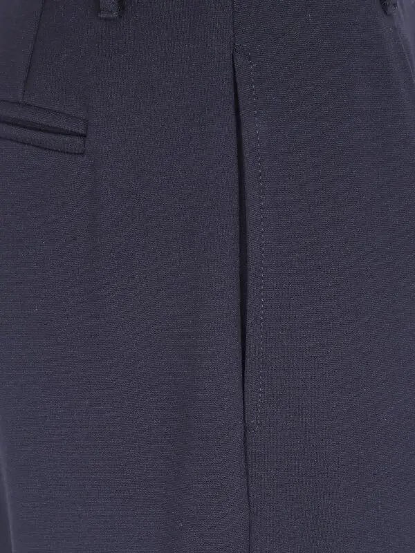 SEMICOUTURE High-waisted Pleated Trousers In Viscose Blend - Black