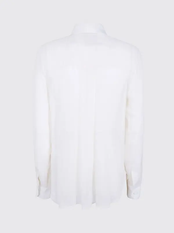 SEMICOUTURE Silk And Acetate Blend Slim Fit Shirt