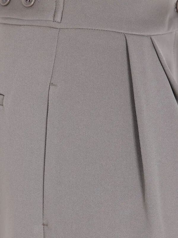 THE FRANKIE SHOP Doyer High-waisted Wide Leg Trousers In Crêpe With Darts