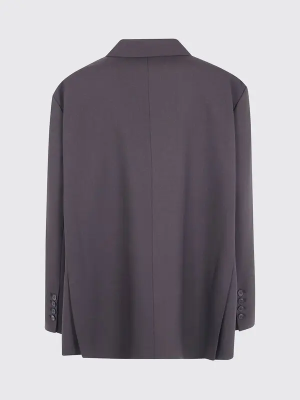 THE FRANKIE SHOP Cropped Single-breasted Blazer With Lapels And Flap Pockets