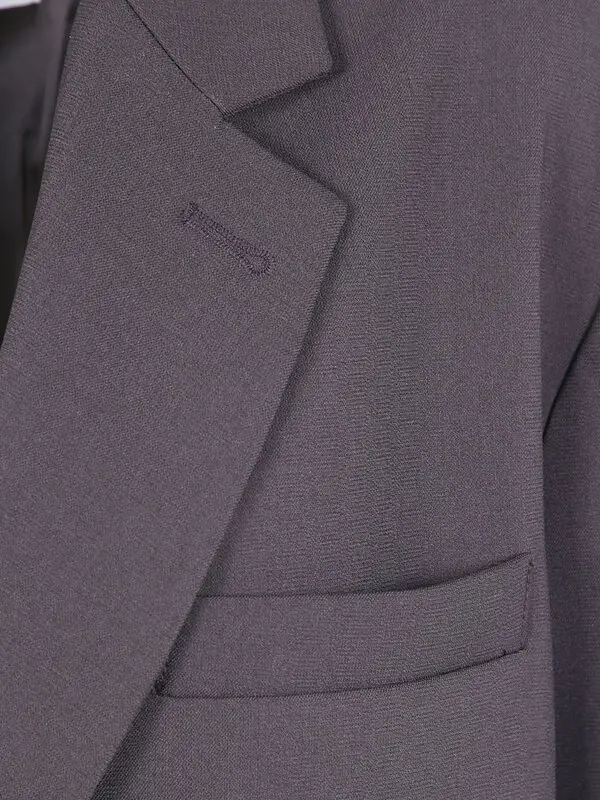 THE FRANKIE SHOP Cropped Single-breasted Blazer With Lapels And Flap Pockets