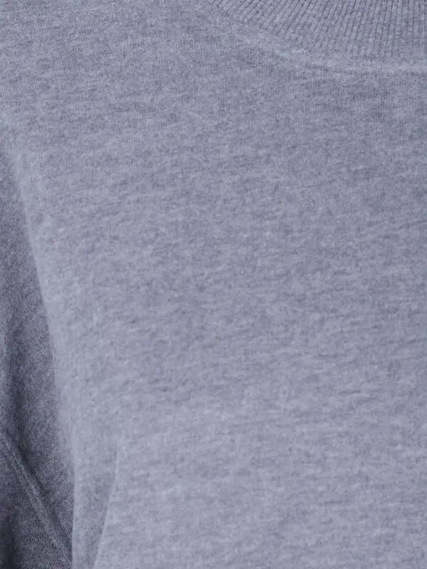 THE FRANKIE SHOP Oversized Crewneck Sweatshirt In Cotton-modal With Drop Shoulders