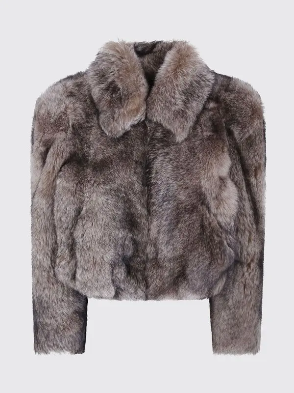 Chloé Short Single-breasted Shearling Coat