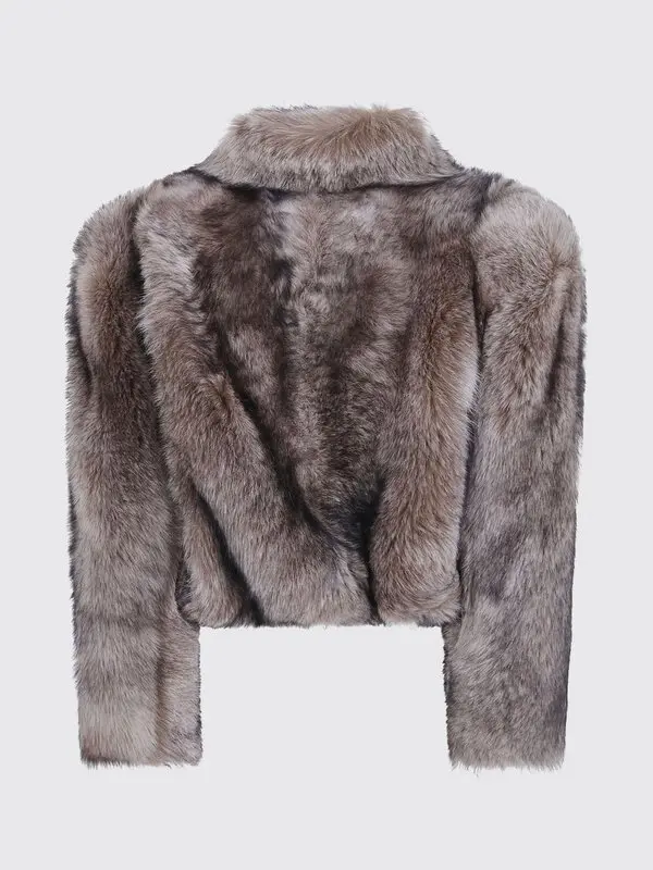 Chloé Short Single-breasted Shearling Coat