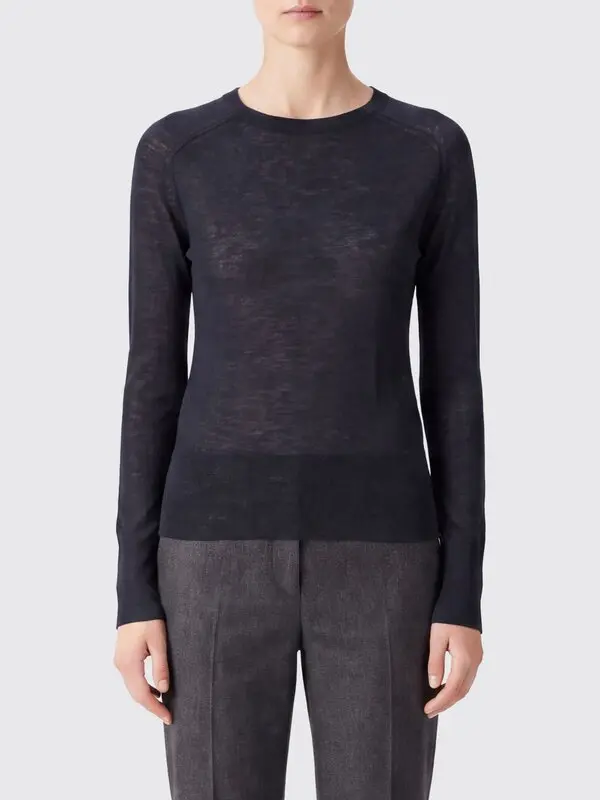 JOSEPH Slim Fit Crewneck Jumper In 100% Cashmere With Ribbed Edges