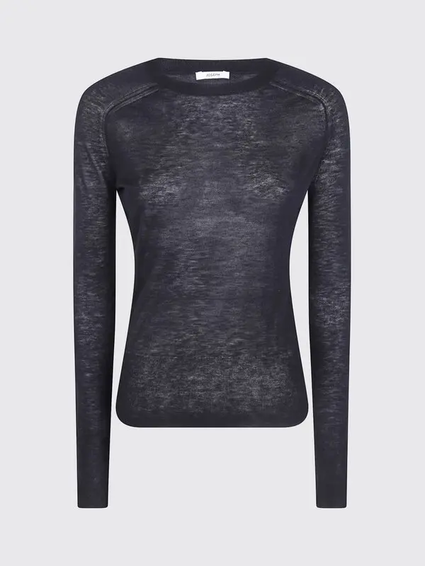 JOSEPH Slim Fit Crewneck Jumper In 100% Cashmere With Ribbed Edges