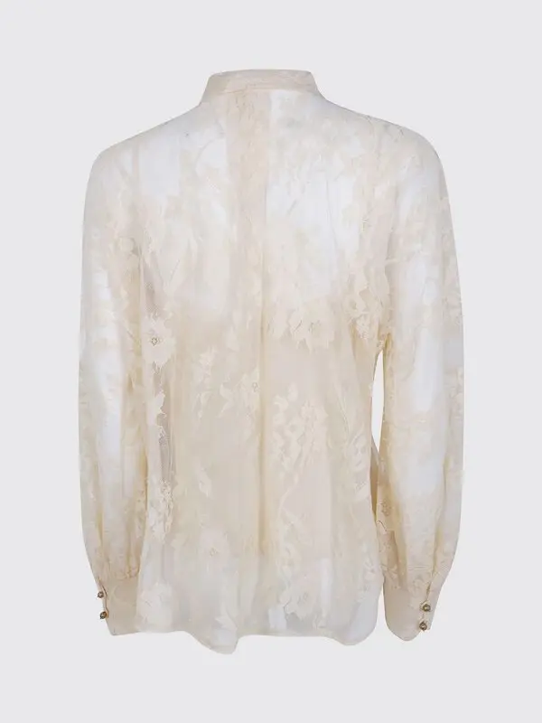 Zimmermann Lace Shirt With Pussy Bow