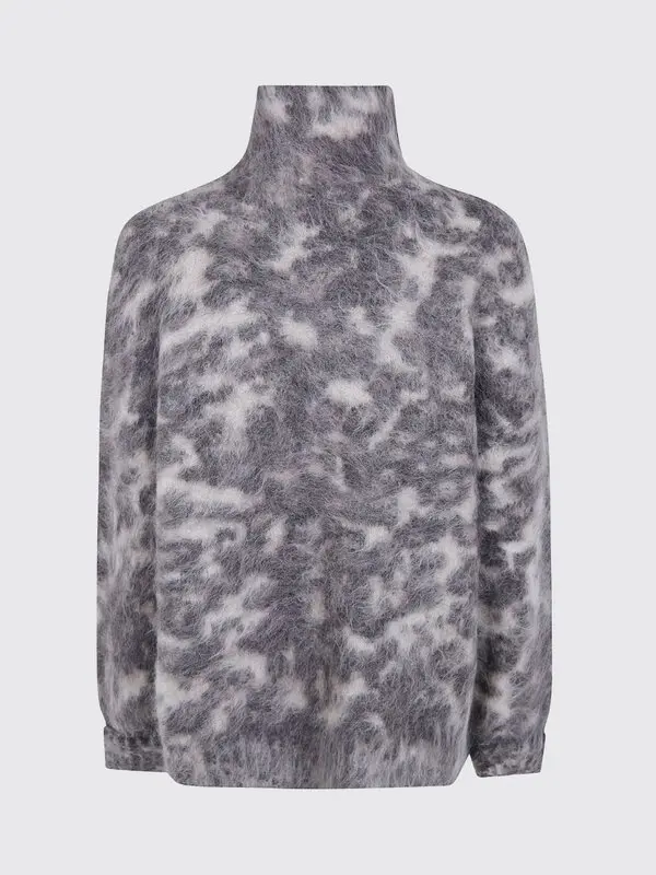 JOSEPH Abstract Pattern Alpaca Blend Turtleneck Jumper