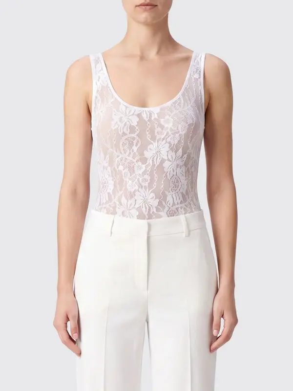 Zimmermann Lace Embellished Bodysuit - Nude