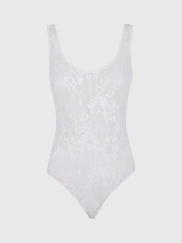 Zimmermann Lace Embellished Bodysuit - Nude