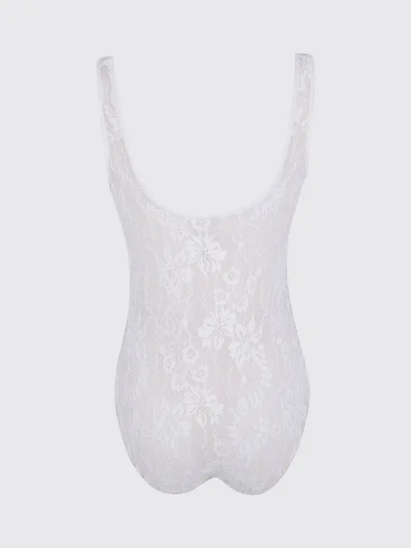 Zimmermann Lace Embellished Bodysuit - Nude