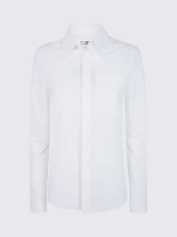 MAISON MARGIELA Slim Fit Cotton Poplin Shirt With Patch Pocket