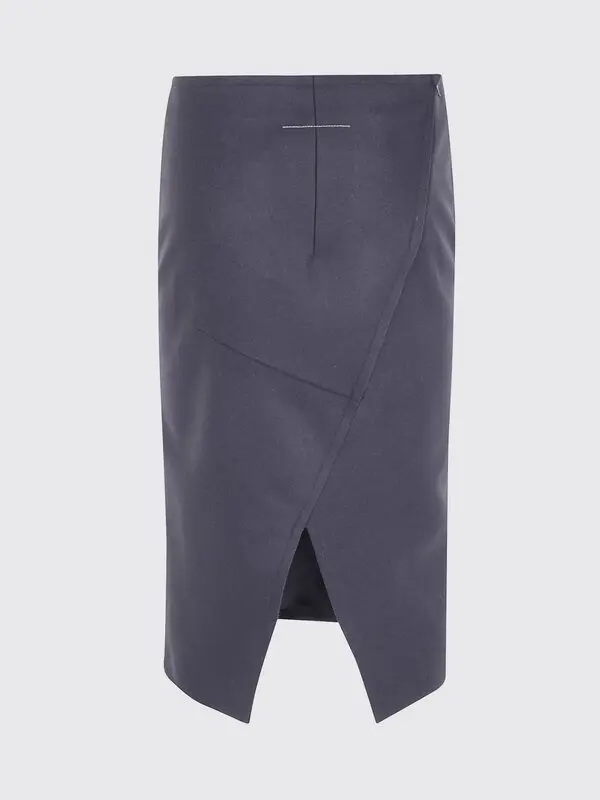 MAISON MARGIELA Midi Pencil Skirt In Wool Blend With Back Vent