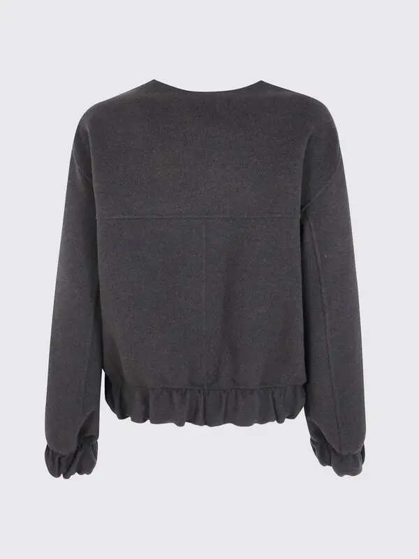 Khaite Cordan Relaxed Fit Wool Bomber Jacket - Green