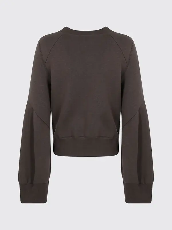 Sacai Crewneck Cotton-blend Sweatshirt With Long Sleeves And Elasticated Cuffs