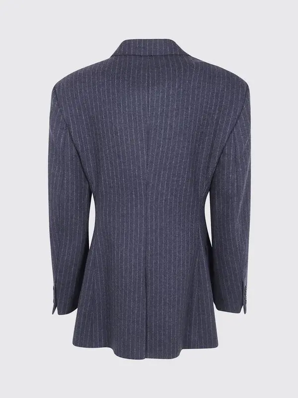 Filippa K Pinstriped Single-breasted Slim Fit Blazer In A Wool Blend