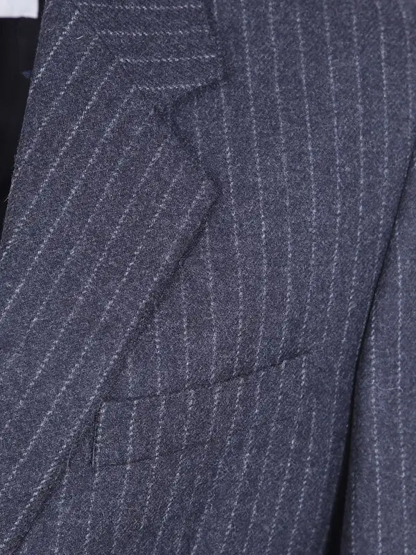 Filippa K Pinstriped Single-breasted Slim Fit Blazer In A Wool Blend