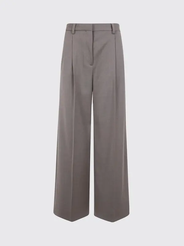 Filippa K High-waisted Pleated Wide-leg Trousers In A Wool Blend
