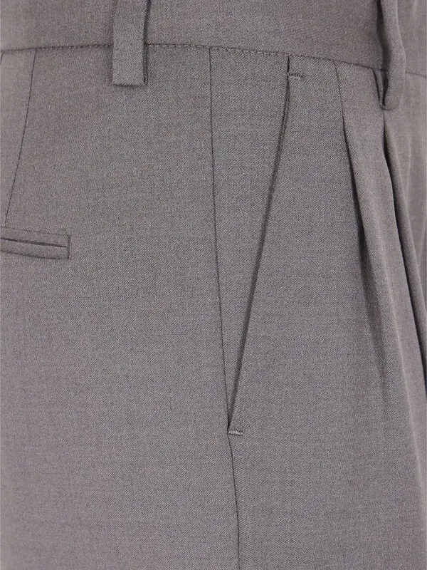 Filippa K High-waisted Pleated Wide-leg Trousers In A Wool Blend