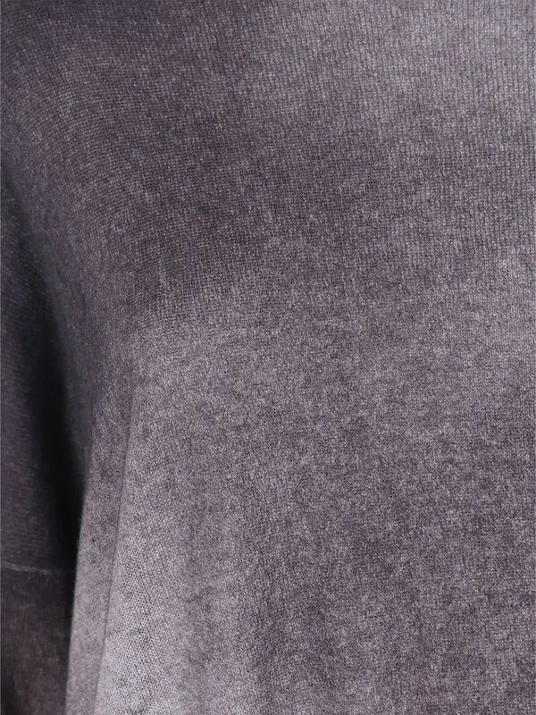 Avant Toi Pure Cashmere Crewneck Jumper With Abstract Pattern And Dropped Shoulders