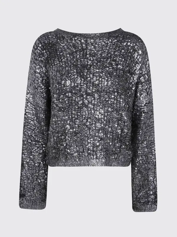 Avant Toi Cashmere And Silk Crewneck Jumper Embellished With Sequin Embroidery