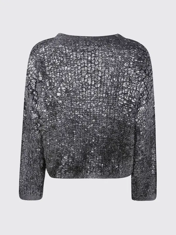 Avant Toi Cashmere And Silk Crewneck Jumper Embellished With Sequin Embroidery