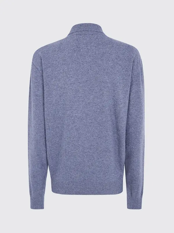 RÓHE Argyle Long-sleeved Knit Polo