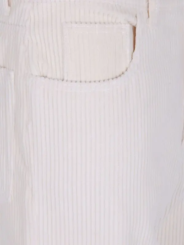 RÓHE High-waisted Corduroy Straight-leg Trousers