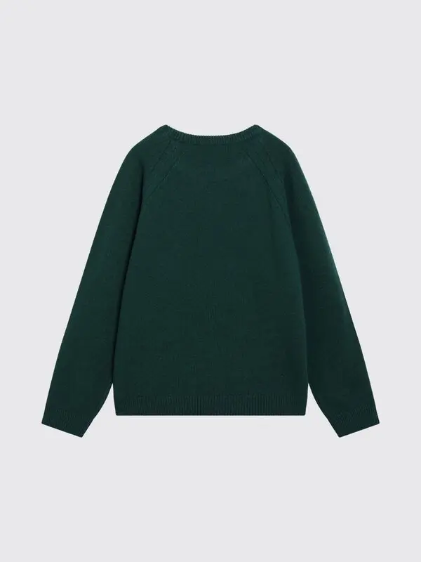 JW Anderson Crewneck Pure Wool Jumper With Embroidered Logo