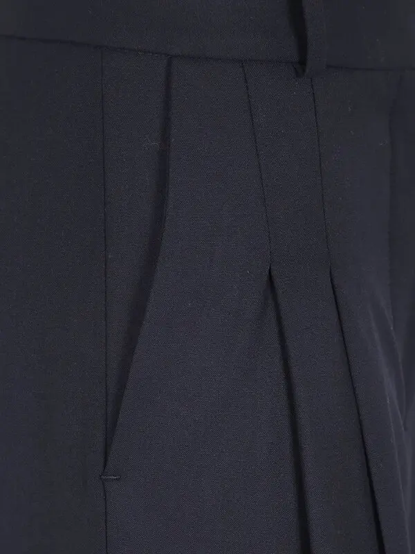 BY MALENE BIRGER Cropped Wide-leg Tailored Trousers With High Waist In Crêpe