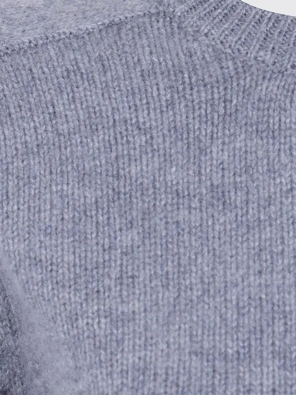 KUJTEN 100% Cashmere Crewneck Jumper With Ribbed Trims