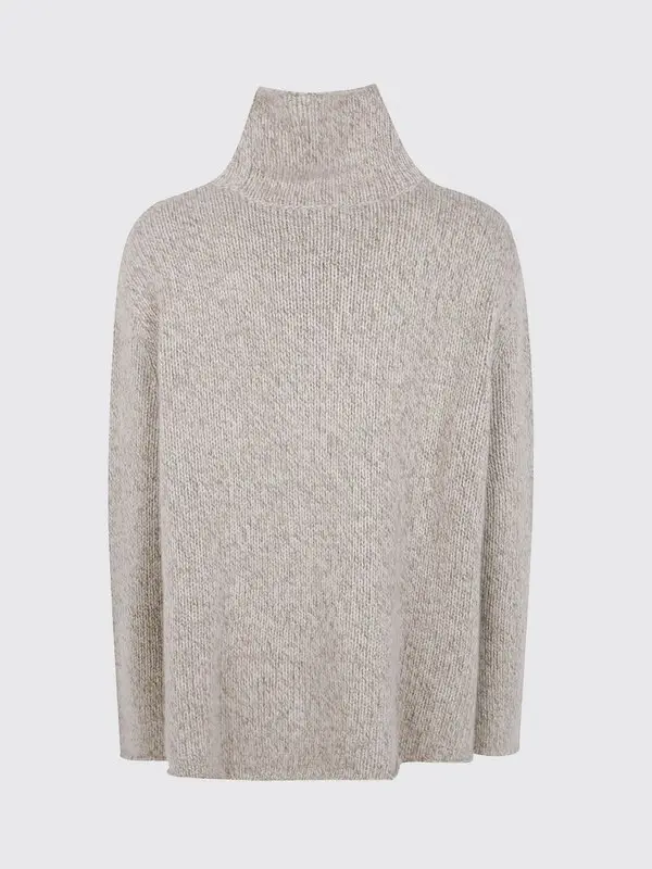 KUJTEN 100% Cashmere Turtleneck Jumper With Contrast Logo And Ribbed Trims