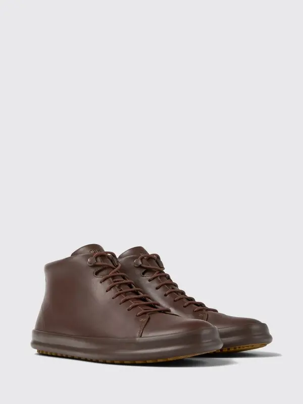 Camper Chasis Sport Smooth Leather Lace-up Ankle Boots With Round Toe