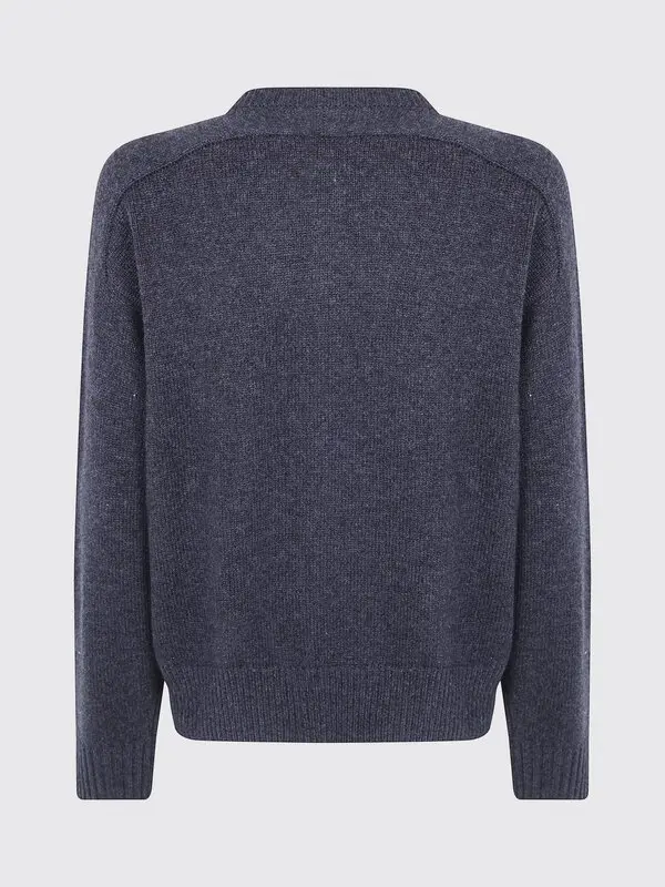 Loulou De Saison Wool And Cashmere Crewneck Cardigan - Grey