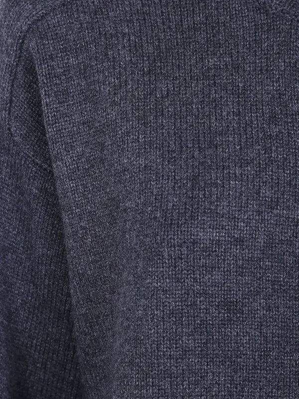 Loulou De Saison Wool And Cashmere Crewneck Cardigan - Grey