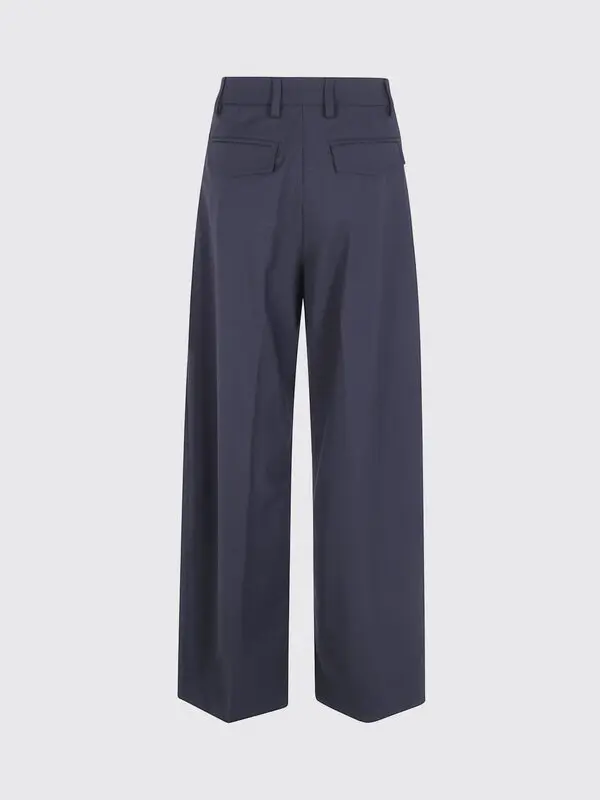 THELATEST Billie High-waisted Wide-leg Pleated Trousers In Wool Blend - Black