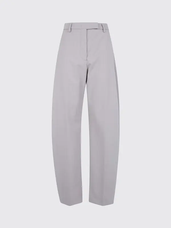 THELATEST Dina High-waisted Baggy Wide-leg Trousers In Virgin Wool Blend - White