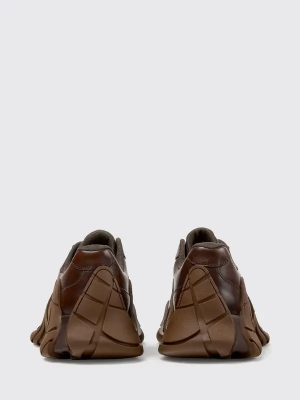 Camper Tormenta Low-top Smooth Calfskin Sneakers With Padded Ankle - Brown