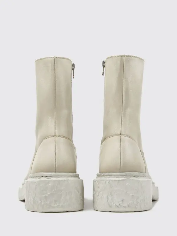 Camper Vamonos Distressed Leather Western Boots With Side Zip