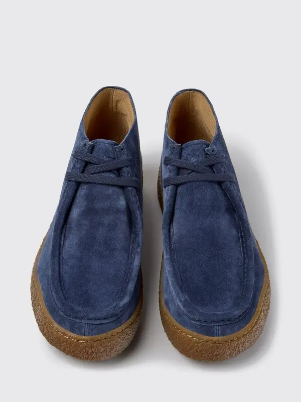 Camper Peu Terreno Suede Chukka Boots With Raised Apron Seam