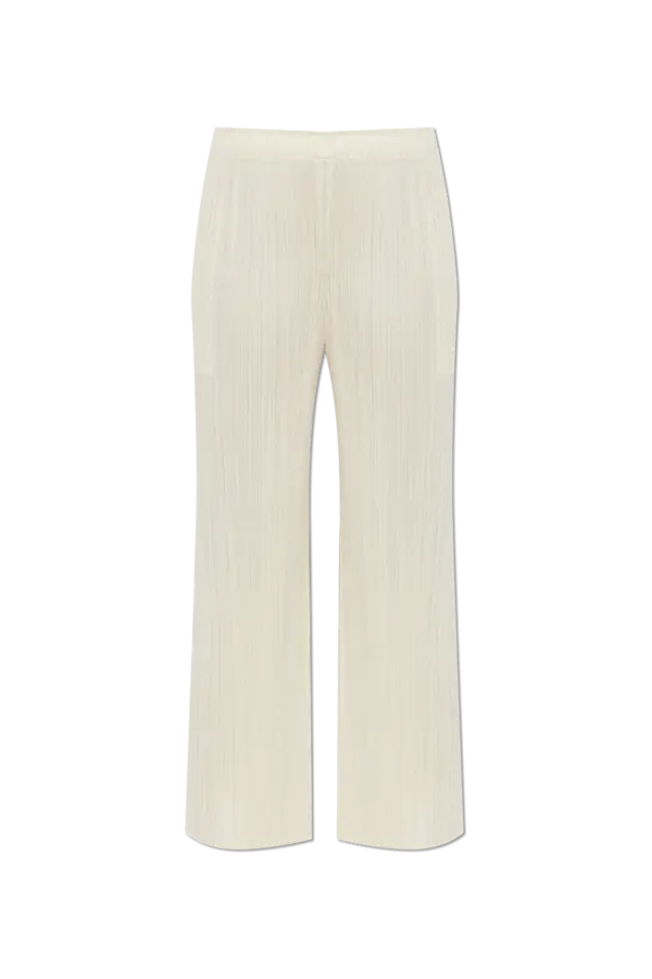 Issey Miyake Pleated Pants - Cream