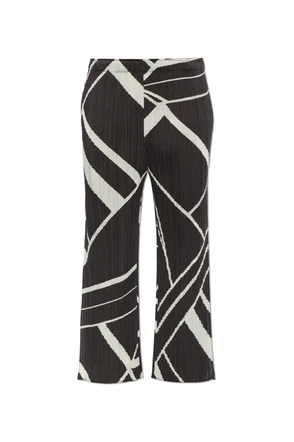 Issey Miyake Pleated Pants - Brown