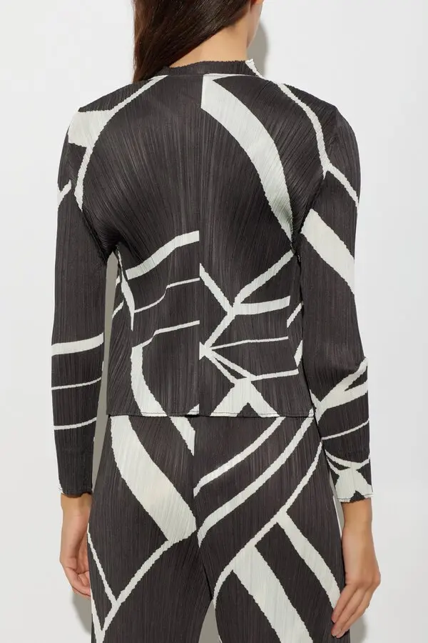 Issey Miyake Pleated Cardigan