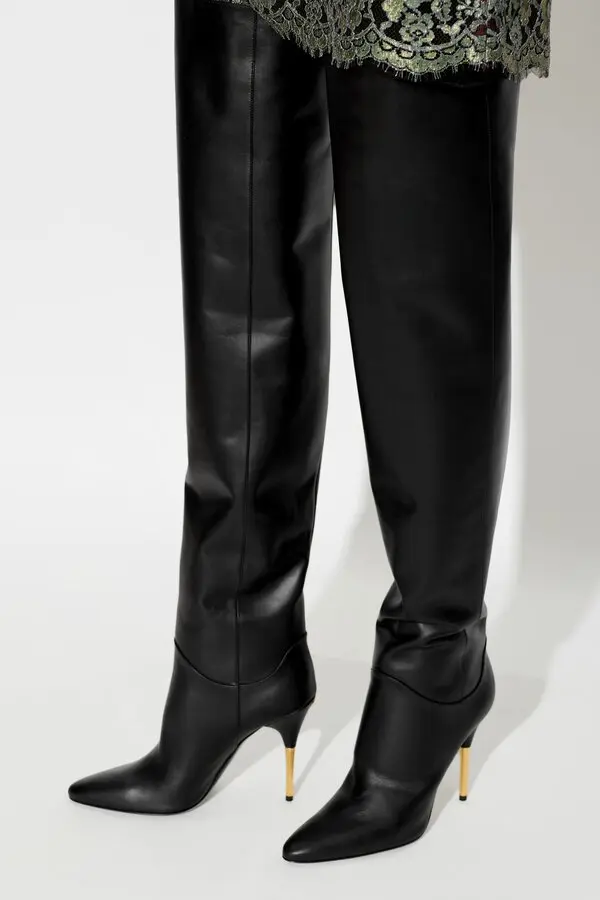 Valentino Garavani Leather Heeled Boots