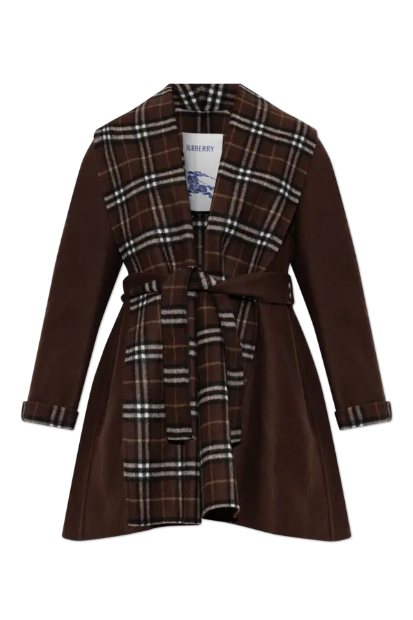 Burberry Wool Coat "verona - Brown