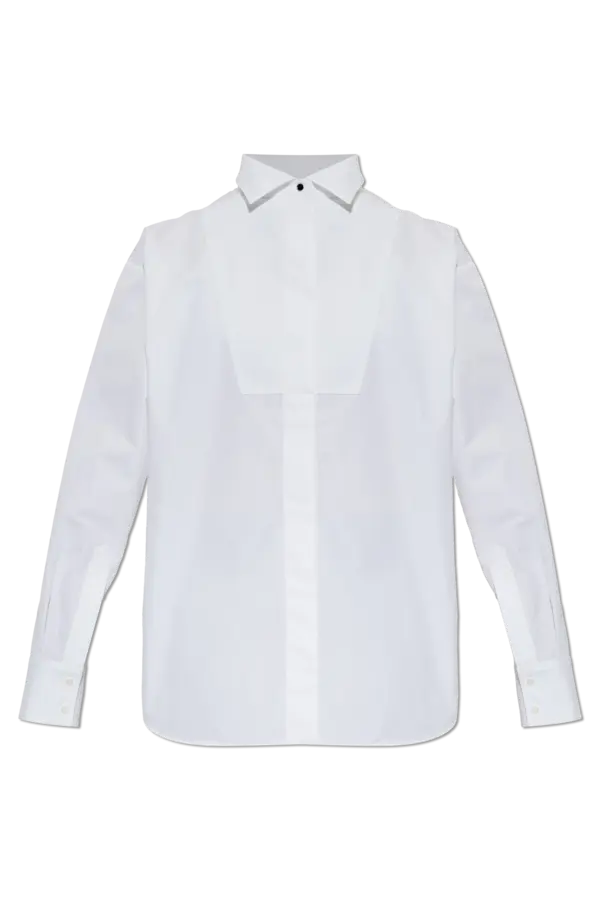 Givenchy Shirt With A Stand-up Collar - White