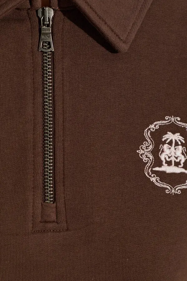 Palm Angels Long Sleeve Polo