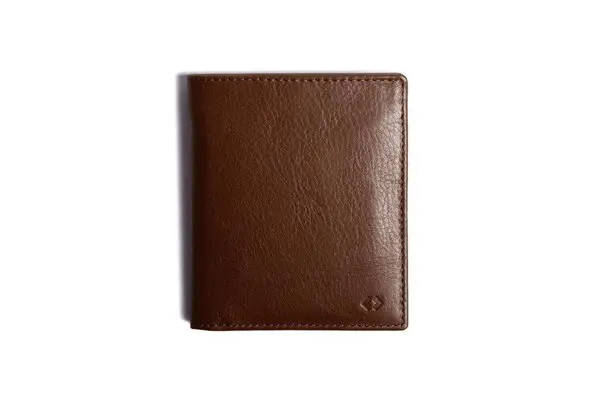 HARBER LONDON Leather Bifold Zip Wallet With Rfid Protection Deep