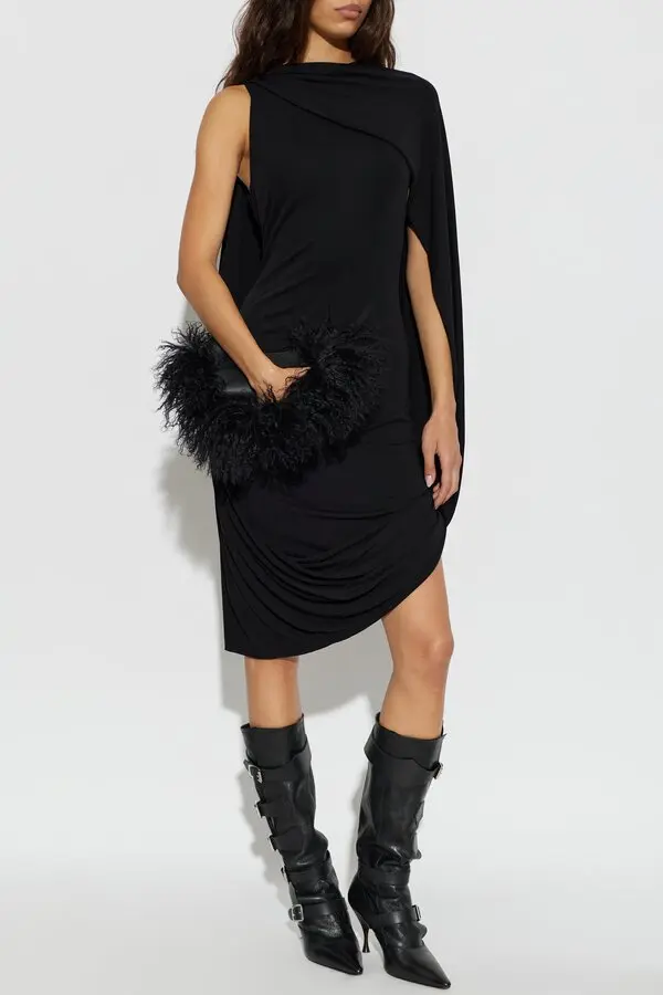 Alexander Wang Sleeveless Asymmetrical Draped Dress